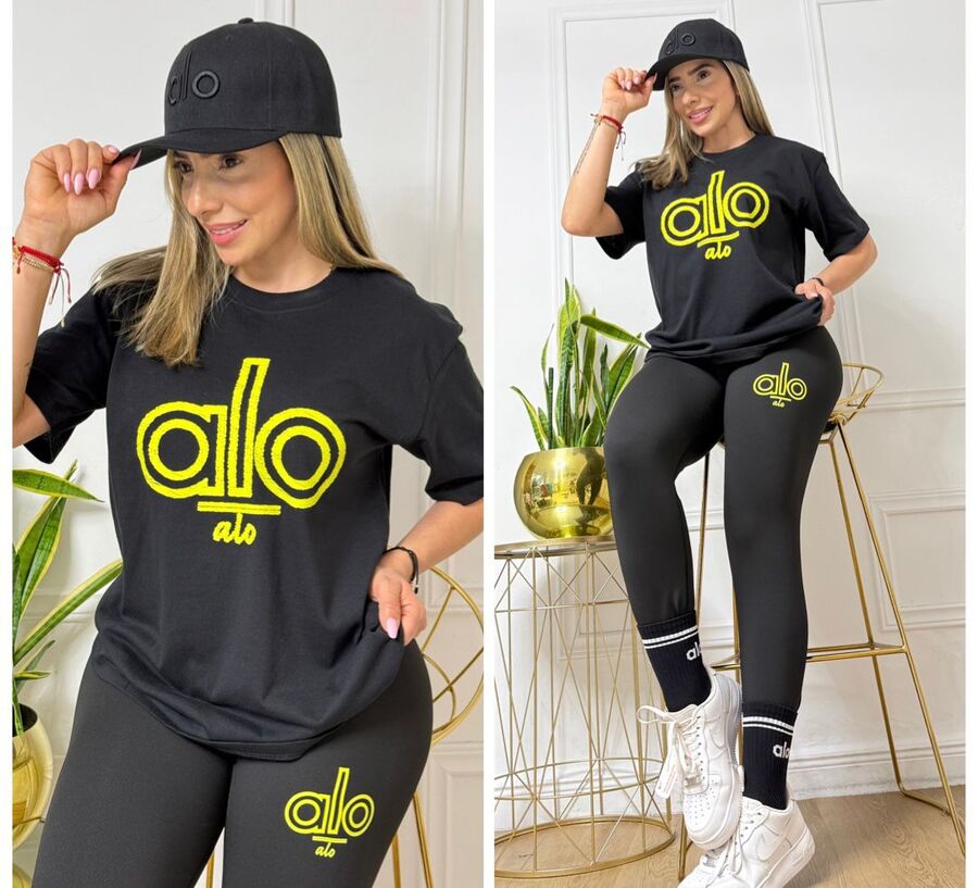 Conjunto de leggins, gorra y medias para dama